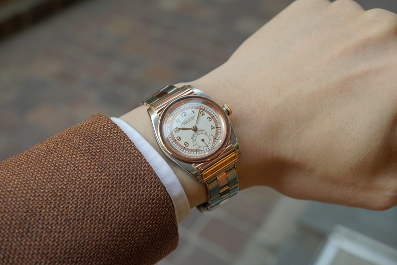 1940’s ロレックス Ref.3595 バブルバック リブドフーデッド PG/SS Cal.NA | ichigo_ichie